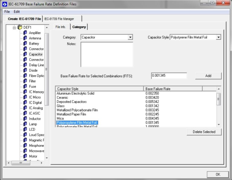 IEC 61709 Module - Reliability Software