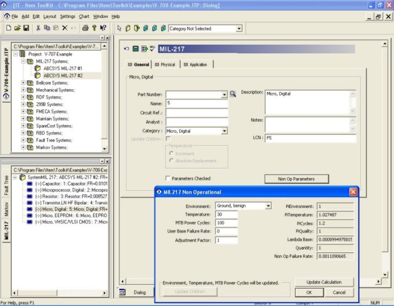 MIL-HDBK-217 Module - Reliability Software