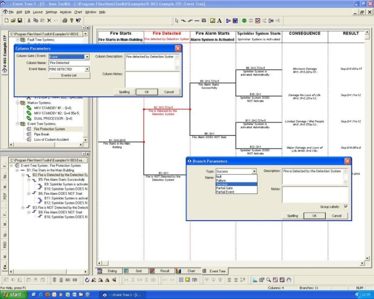 Event Tree Module - Reliability Software