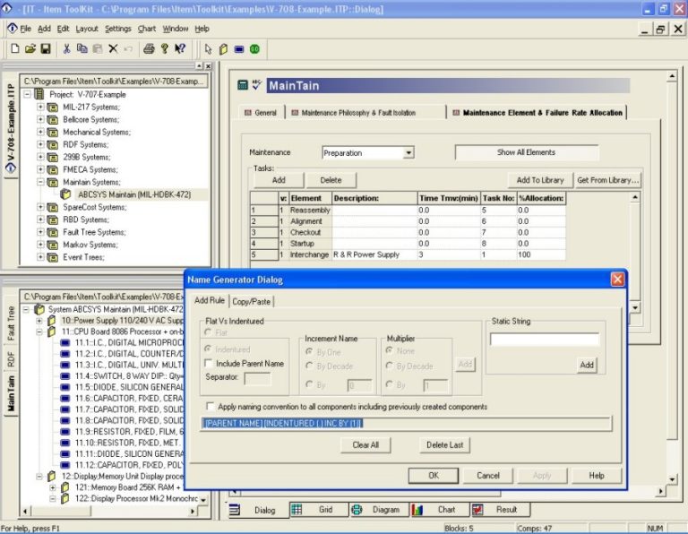 MainTain Module - Reliability Software